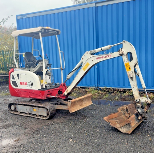 2018 Takeuchi TB216 1.6 ton mini excavator with 3 buckets | eBay UK