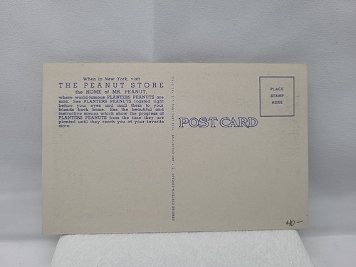 1940s NYC Advertising Postcard PLANTERS PEANUT STORE 1560 Broadway ...