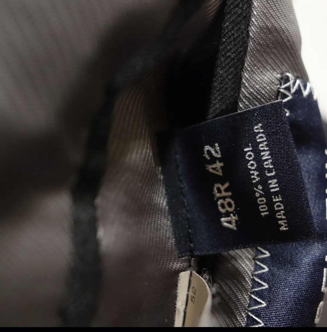 Loro Piana Charcoal Gray Windowpane-Check Pattern Woo… - Gem