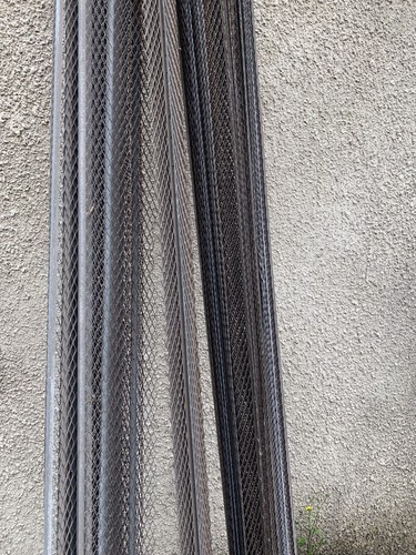 40x Galvanized Metal Mesh Render Corner Bead 2.4M x 4.5cm x 4.5cm | eBay UK