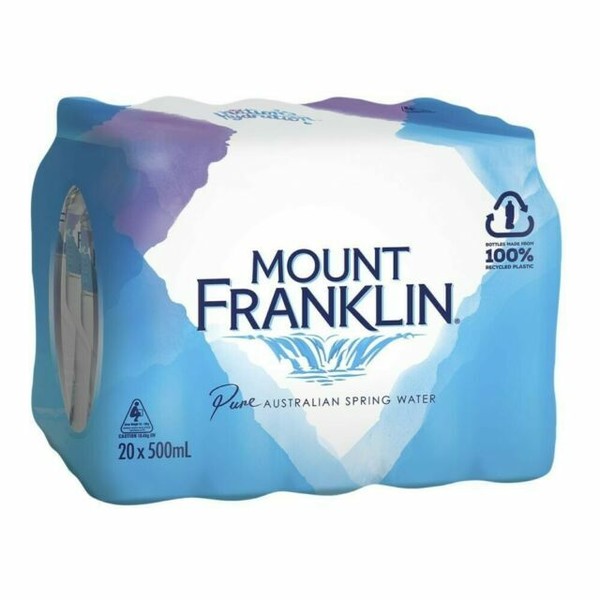 Mount Franklin Pure Spring Water 500ml 20 Pack for sale online | eBay
