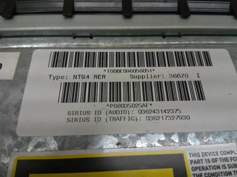 Stereo Radio AM FM Navigation AUX Sirius RER Fits 09-11 VW ROUTAN G69 ...