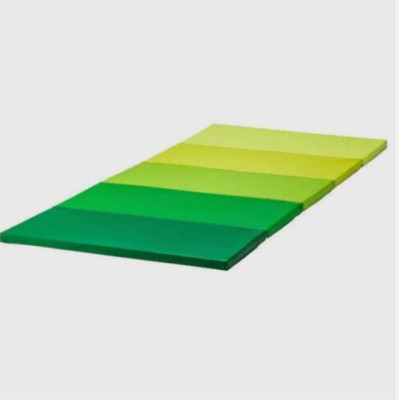 IKEA Gym Mat Folding Exercise Yoga Green Indoor Mats Plufsig 78x185cm ...