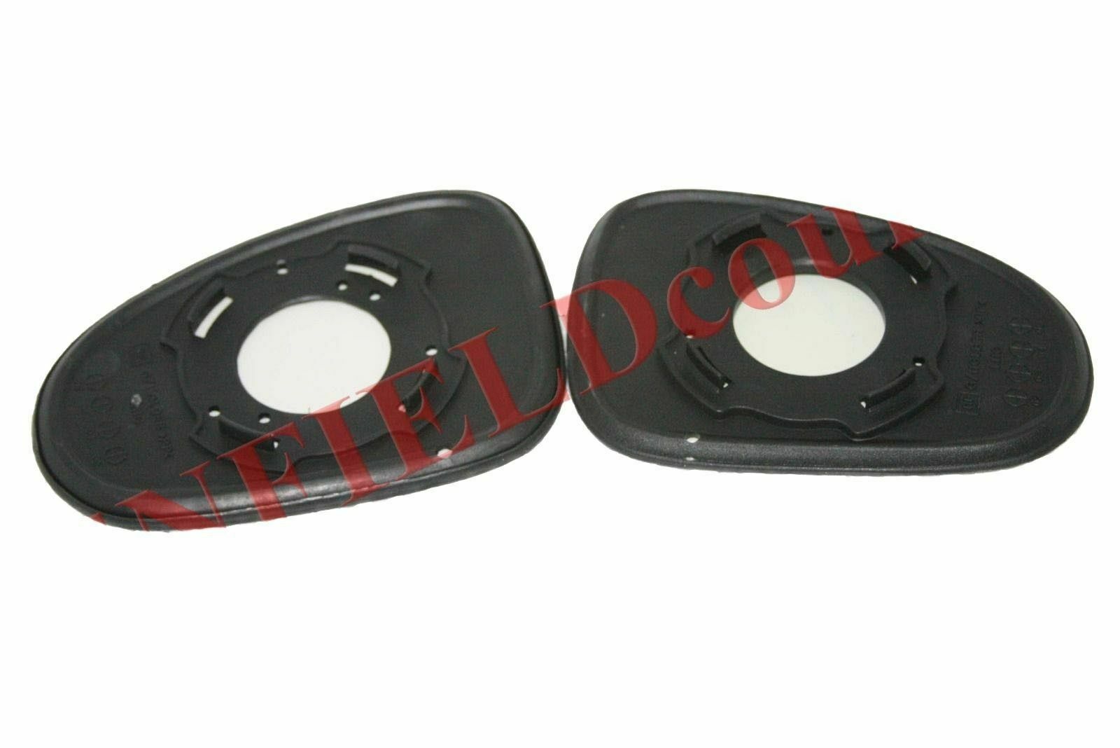 Orvm Convex Wing Door Glass Mirror Set With Base Plate Chevrolet Spark ...