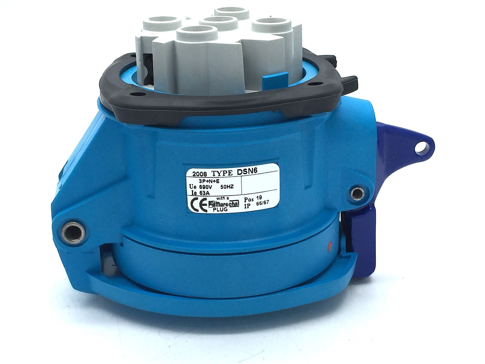 Marechal 6164197 DSN6 Socket Outlet 3P+N+E 63A 690VAC Size 3 IP66//67 ...