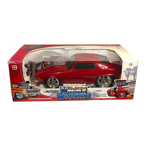 Muscle Machines 71' Camaro Remote Control R/C Car Red 1/8 Scale READ | eBay