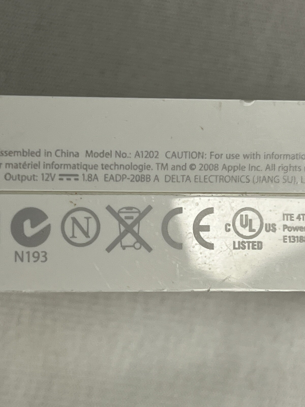 OEM Genuine Apple 12V Power Supply for Model A1202 AirPort Extreme | eBay