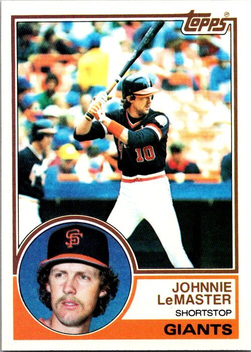 1983 Topps #154 Johnnie LeMaster | eBay