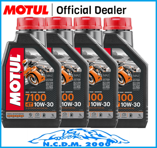 Engine Oil Servicing Motorcycle MOTUL 7100 10W30 4T MA2 100% Synthetic 4 Liter | eBay