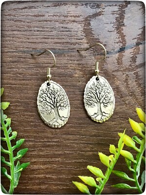 NEW Silver Colour Tree of Life Oak Trees Oval Hippy Pagan Boho Bohemian ...