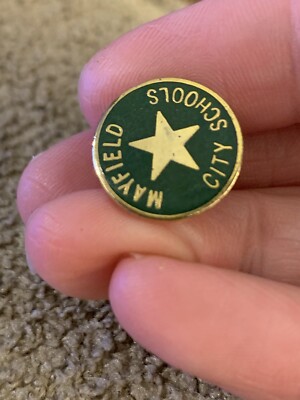 Vintage Mayfield City Schools Gold Tone Enamel Lapel Pin (GW2) | eBay