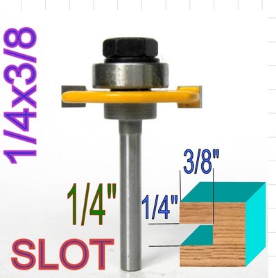 1 pc 1/4" Shank 1/4" Kerf and 3/8" Width Slotting Router Bit S | eBay