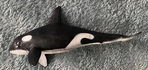 Black and White Killer Whale Orca Action Figure Unbranded Figurine Toy ...