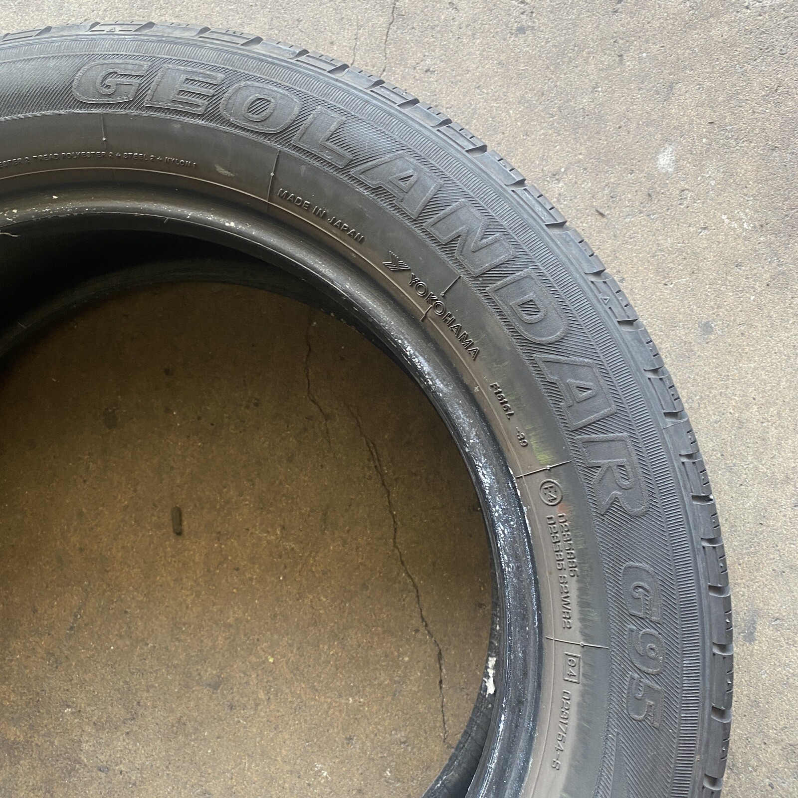 225/55R17 - 2 used tyres YOKOHAMA GEOLANDAR G95 | eBay