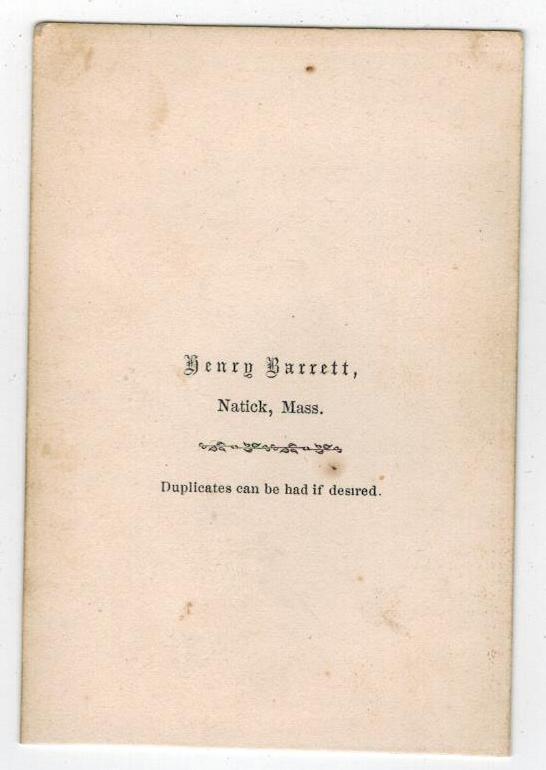 Natick MA tinted photo by Henry Barrett - Young Man at Table - CDV | eBay