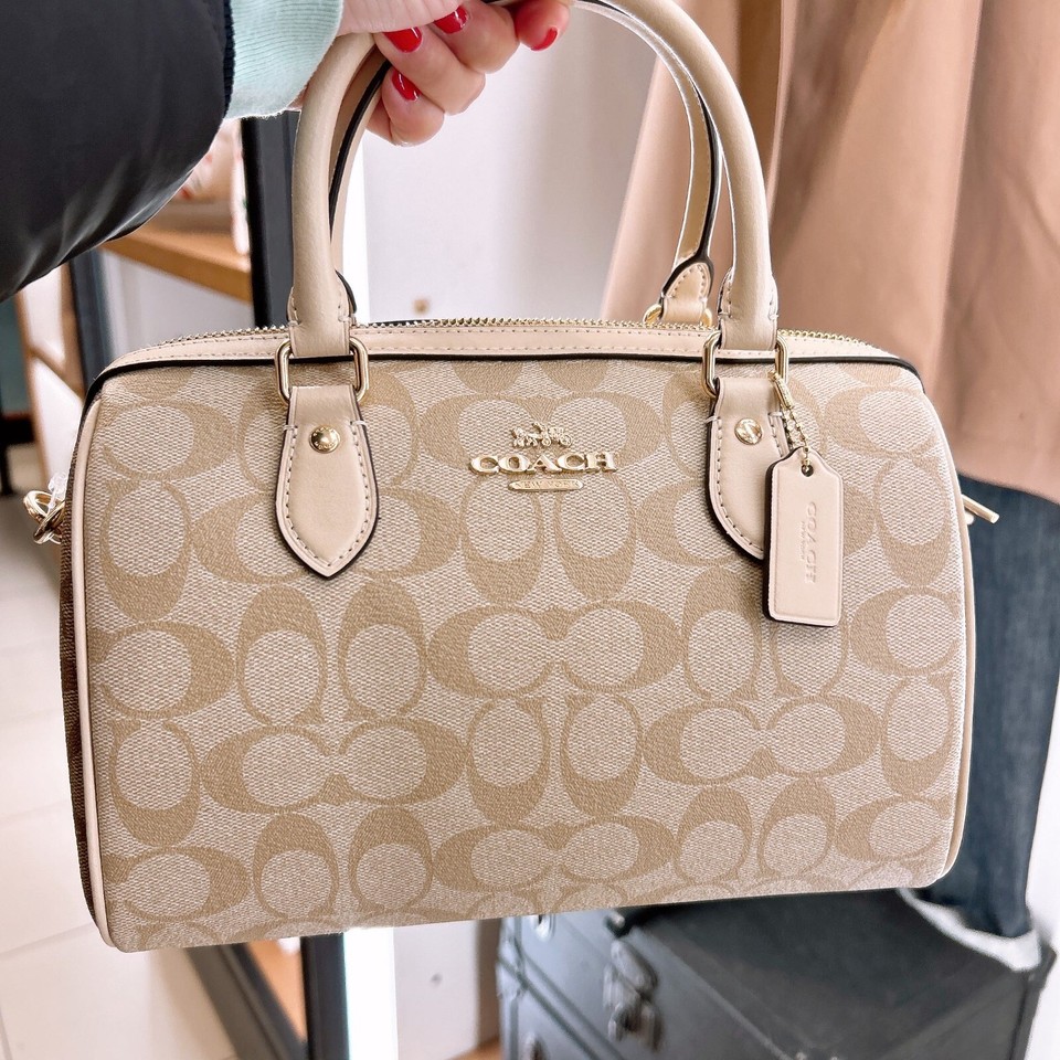 NWT Coach Rowan Satchel In Signature Canvas 2025 CV961/CV962/cw376 | eBay