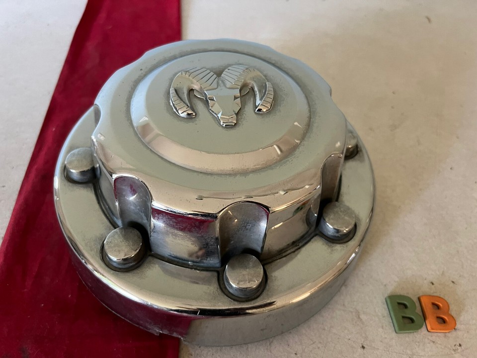 #BB 94-99 DODGE 3500 1 Ton Dually REAR 16" Wheel CHROME Center Hub Cap ...