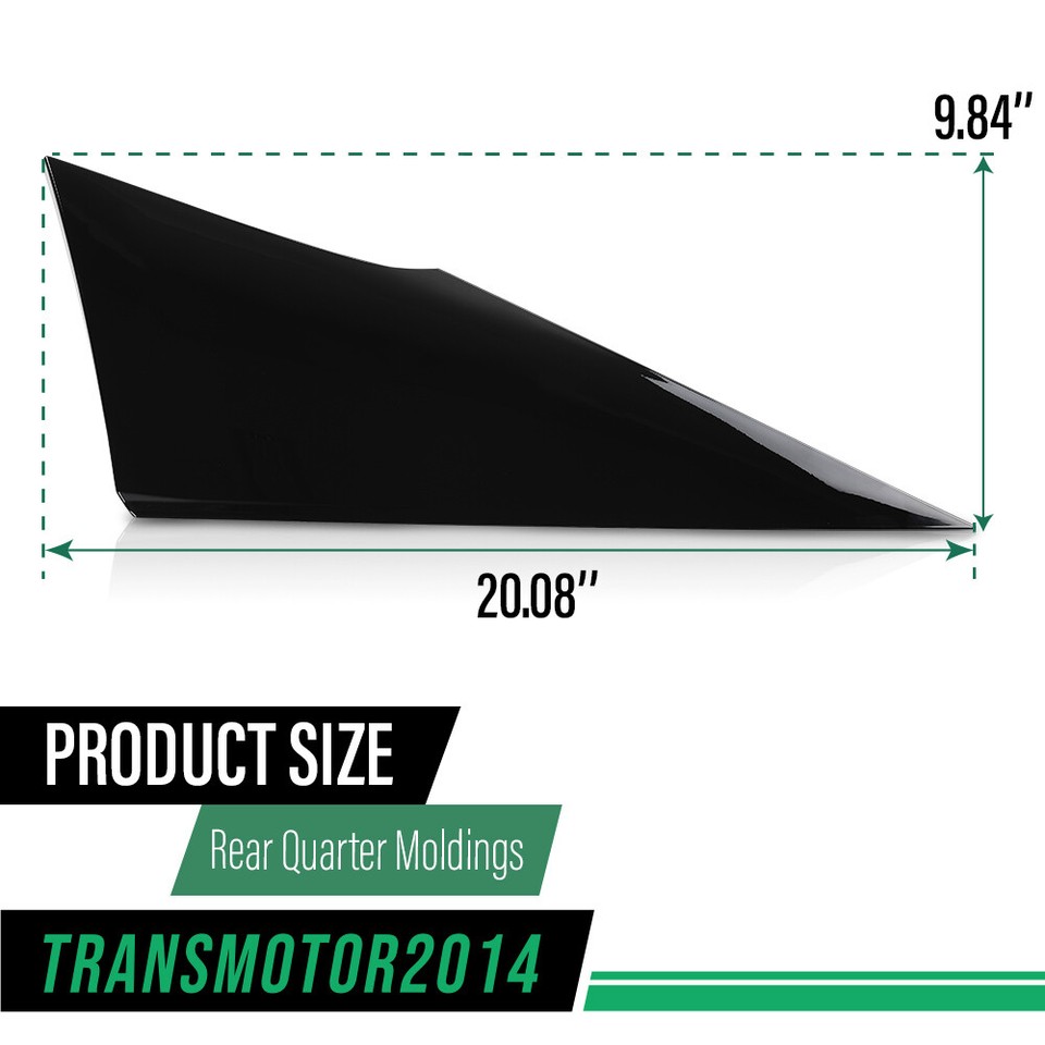 Rear Quarter Moldings L R 62505-47012 62506-47012 Fit For Toyota Prius ...
