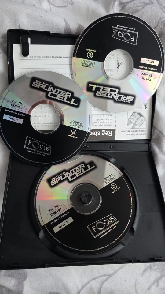 Tom Clancy’s Splinter Cell (PC CD-ROM, 2002, Ubisoft) – Complete ...