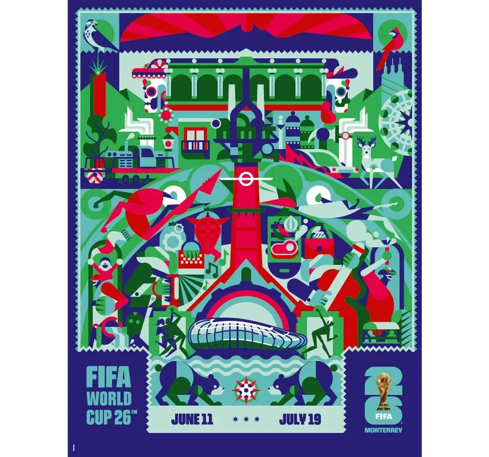 Panini Official FIFA World Cup 2026 ALL 16 Host Cities Posters 18.5 x ...