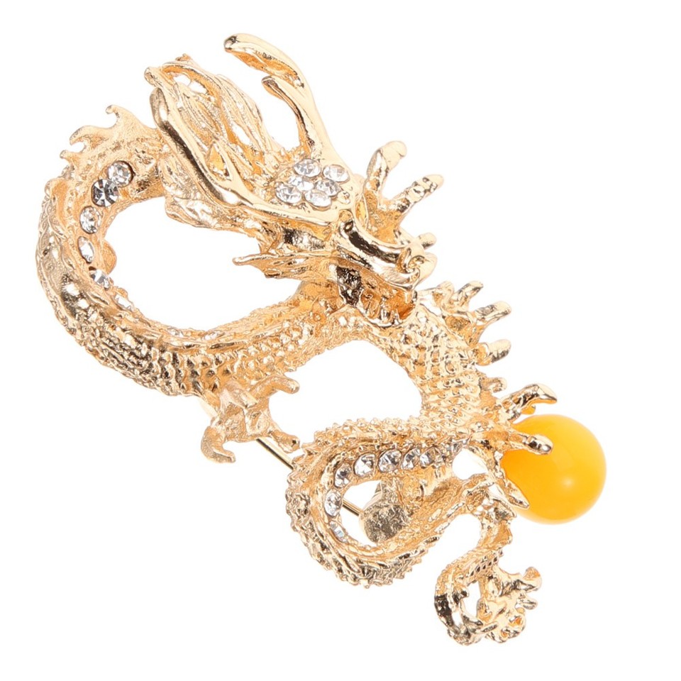 Chinese Dragon Brooch Fashion Lapel Pin Chinese Dragon Zodiac Brooch ...