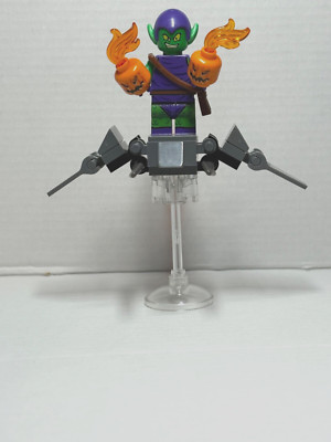 Onlinesailin Custom Lego Green Goblin with Pumpkin Bombs and Custom ...
