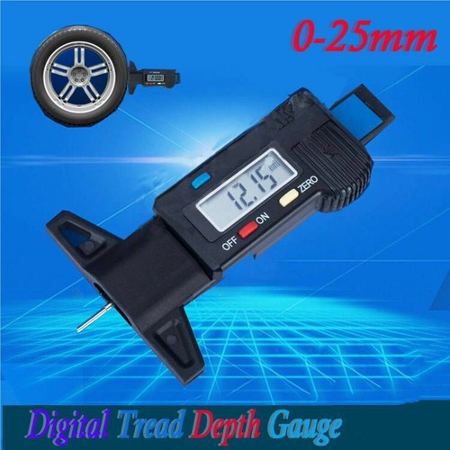 0-25mm Car Wheel Tyre Tread Depth Gauge Digital Meter Measurer Depth ...
