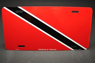 TRINIDAD TOBAGO FLAG METAL NOVELTY LICENSE PLATE TAG FOR CARS | eBay