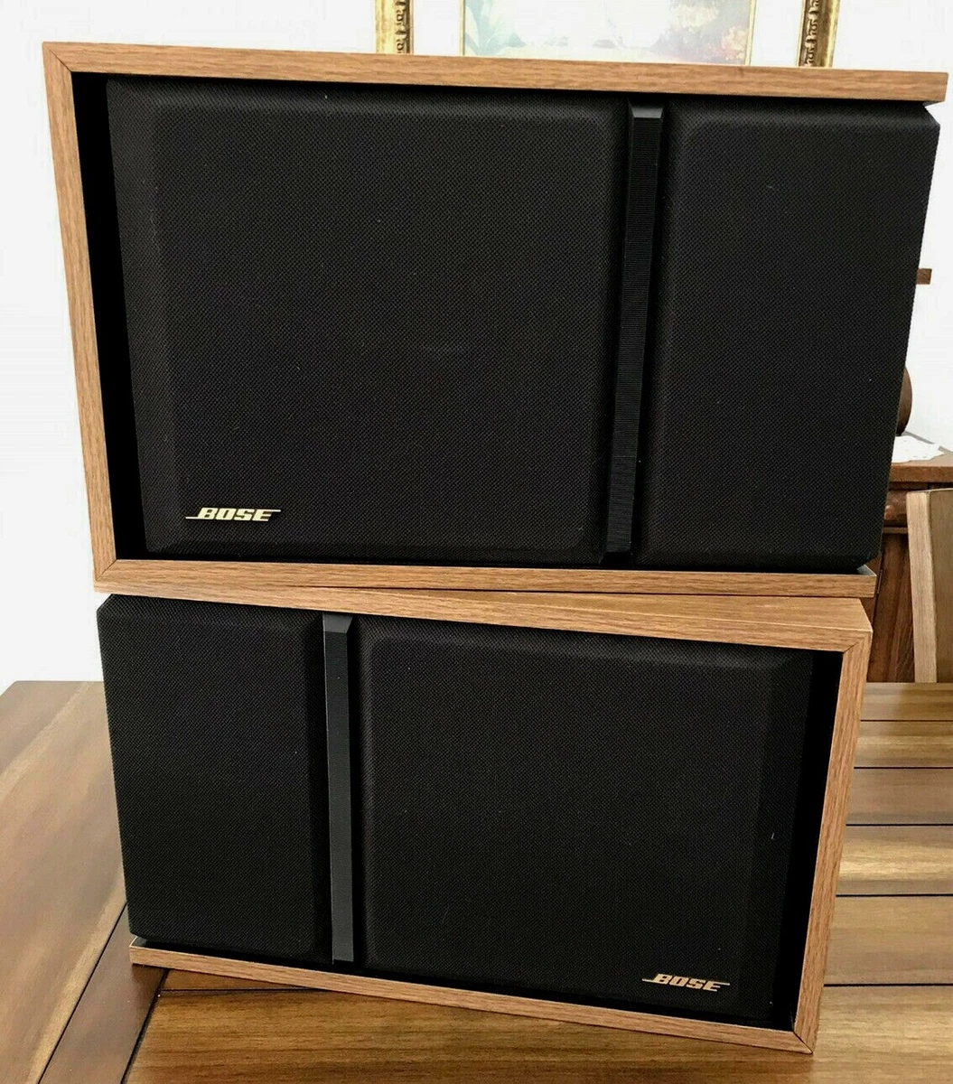 Bose 301 Series III Speakers Set Left Right Walnut Tested & Work GREAT ...