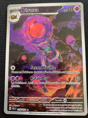 Carte Pokémon Bérasca 215/193 PAL FR Ecarlate et Violet Evolutions à ...