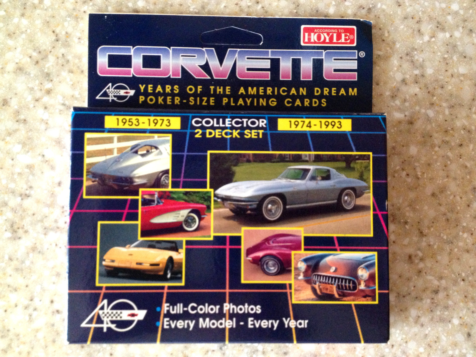 1953-1993 Corvette Collector 2 Deck Set Of Playing Cards. Collectors ...