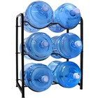 3-Tier Water Cooler Jug Rack for 6 Bottles Heavy Duty Water Bottle ...