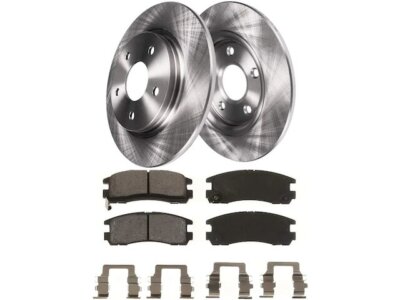 Detroit Axle 82CB21Y Rear Brake Pad and Rotor Kit Fits 2001-2005 Dodge ...
