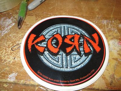 KORN STICKER COLLECTIBLE RARE VINTAGE 2000 METAL LIVE WINDOW DECAL | eBay