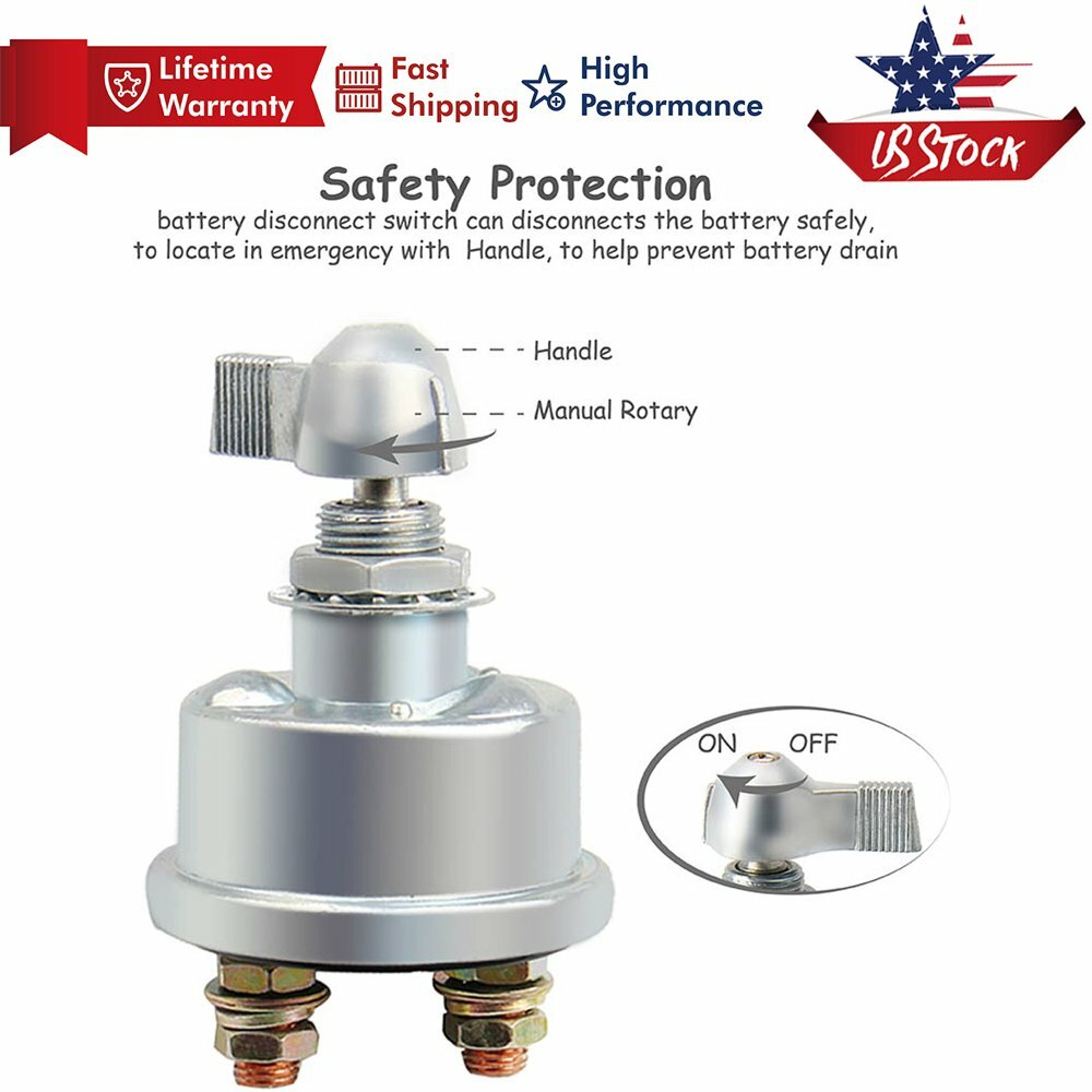 12V 2Post Racing Master Battery Quick Disconnect Cut/Shut Off Safety ...