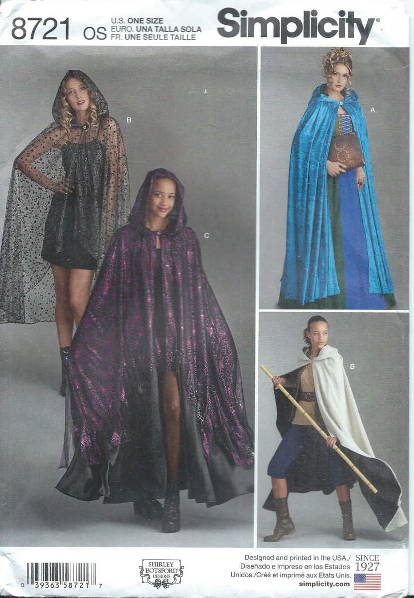 Medieval Hooded Cloak Pattern