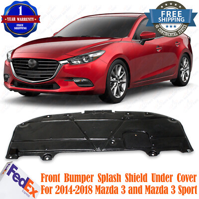 2014-2018 Mazda 3 Mazda 3 Sport Front Bumper Splash Shield Under Cover ...