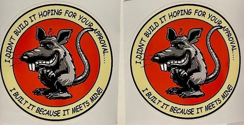 2-PACK POT HEAD RAT ROD HOT ROD CHOPPER RAT FINK POT 420 WEED STICKER ...