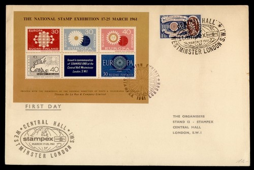 DR WHO 1961 GB FDC STAMP EXPO S/S COMBO Lk83850 | eBay