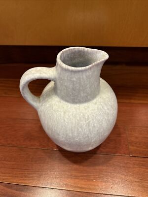 West Germany glazed handled pitcher glazed inside & out opalescent ...