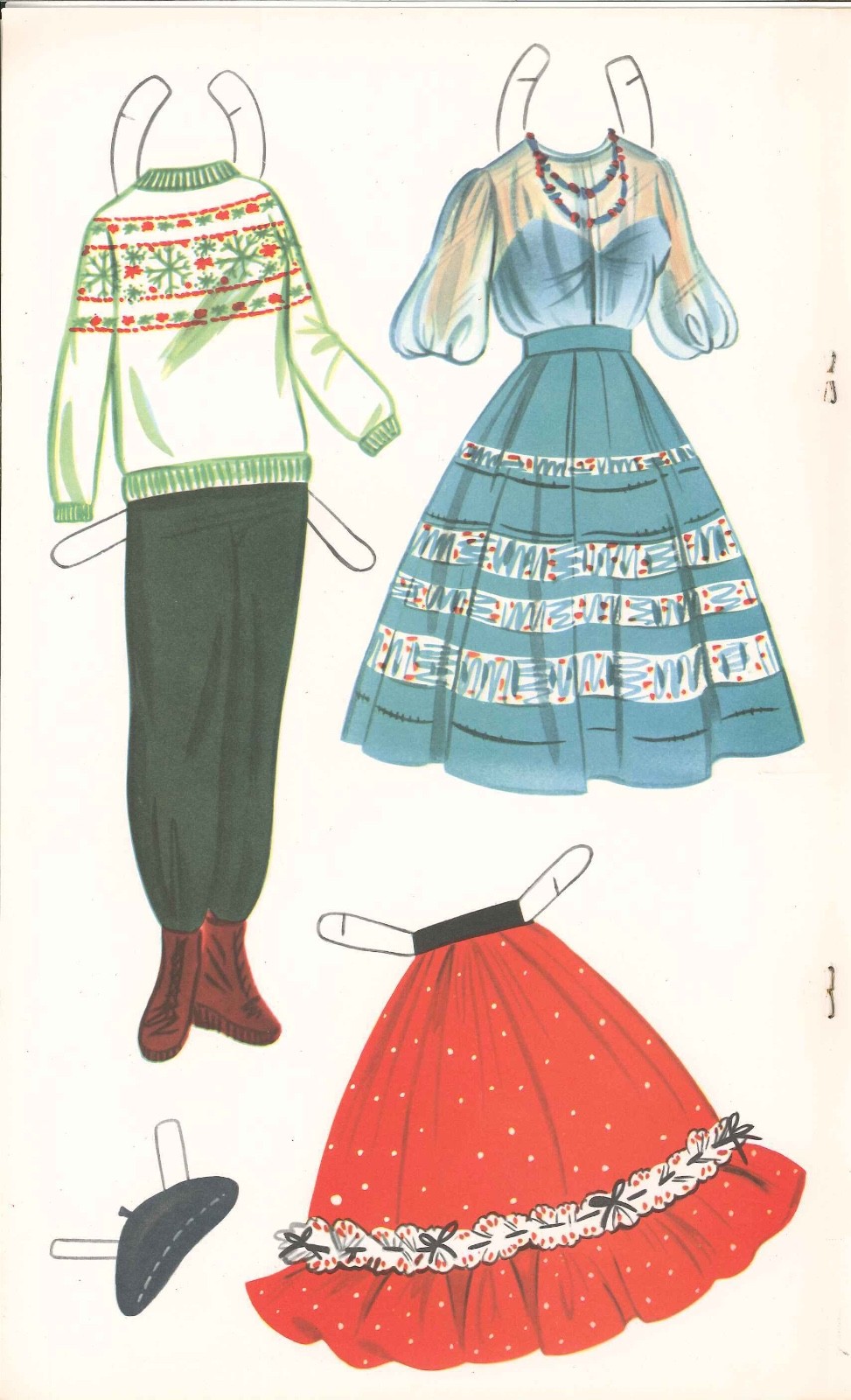 VNTG 1960S NANCY TRIP PAPER DOLL LASER REPRODUCTIN~Org SZ UNCT FREE S&H ...