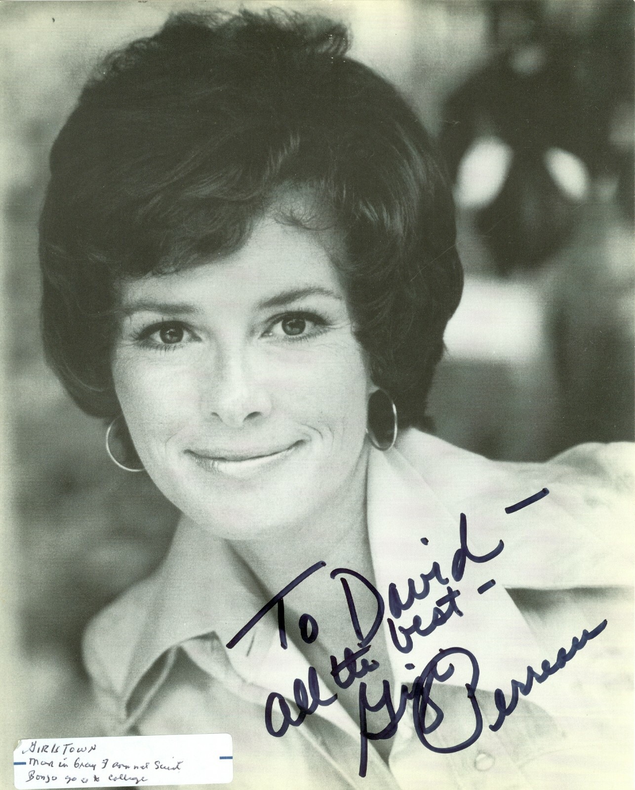 Gigi Perreau hand signed autographed black and white photo | eBay