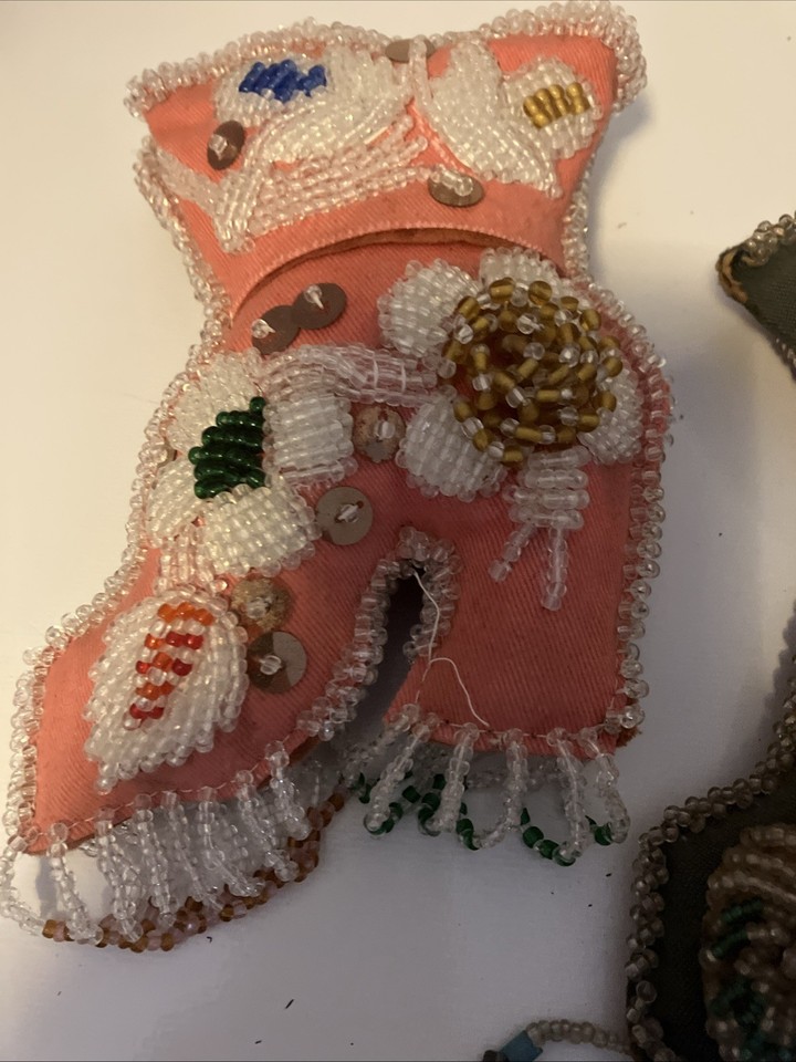 Iroquois Beadwork Boot Native American 2 | eBay