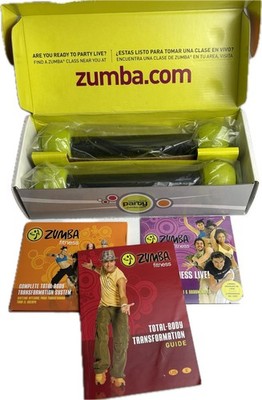 Zumba Fitness Total Body Transformation Kit: Toning Sticks + DVDS (NEW ...