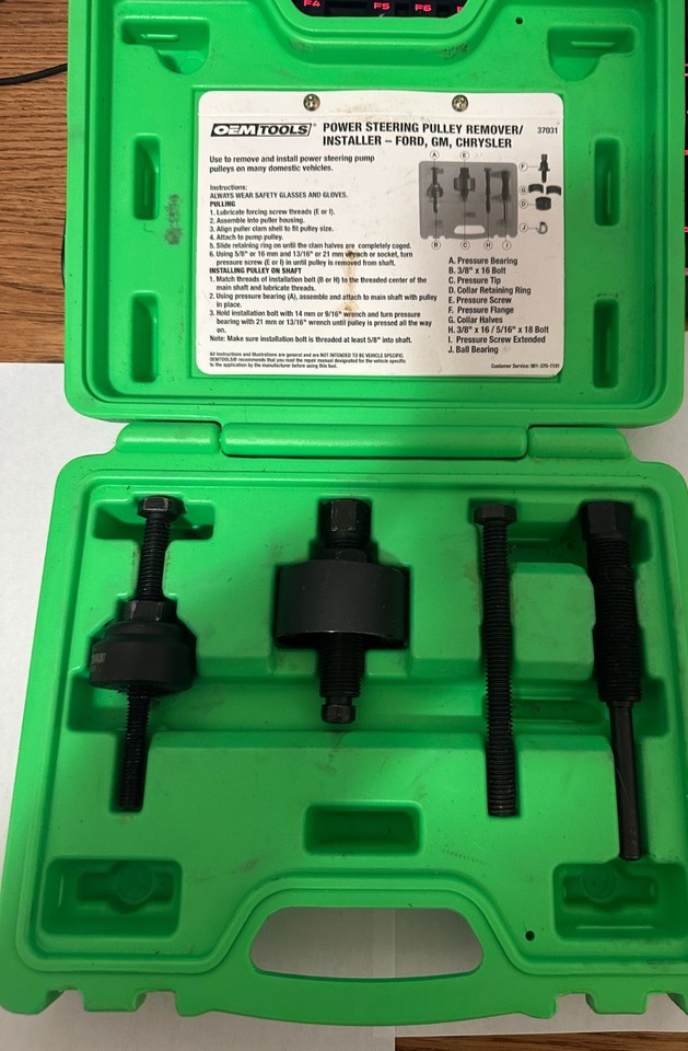 OEM Automotive Tools Pulley Puller and Installer Kits 37031 Like New ...