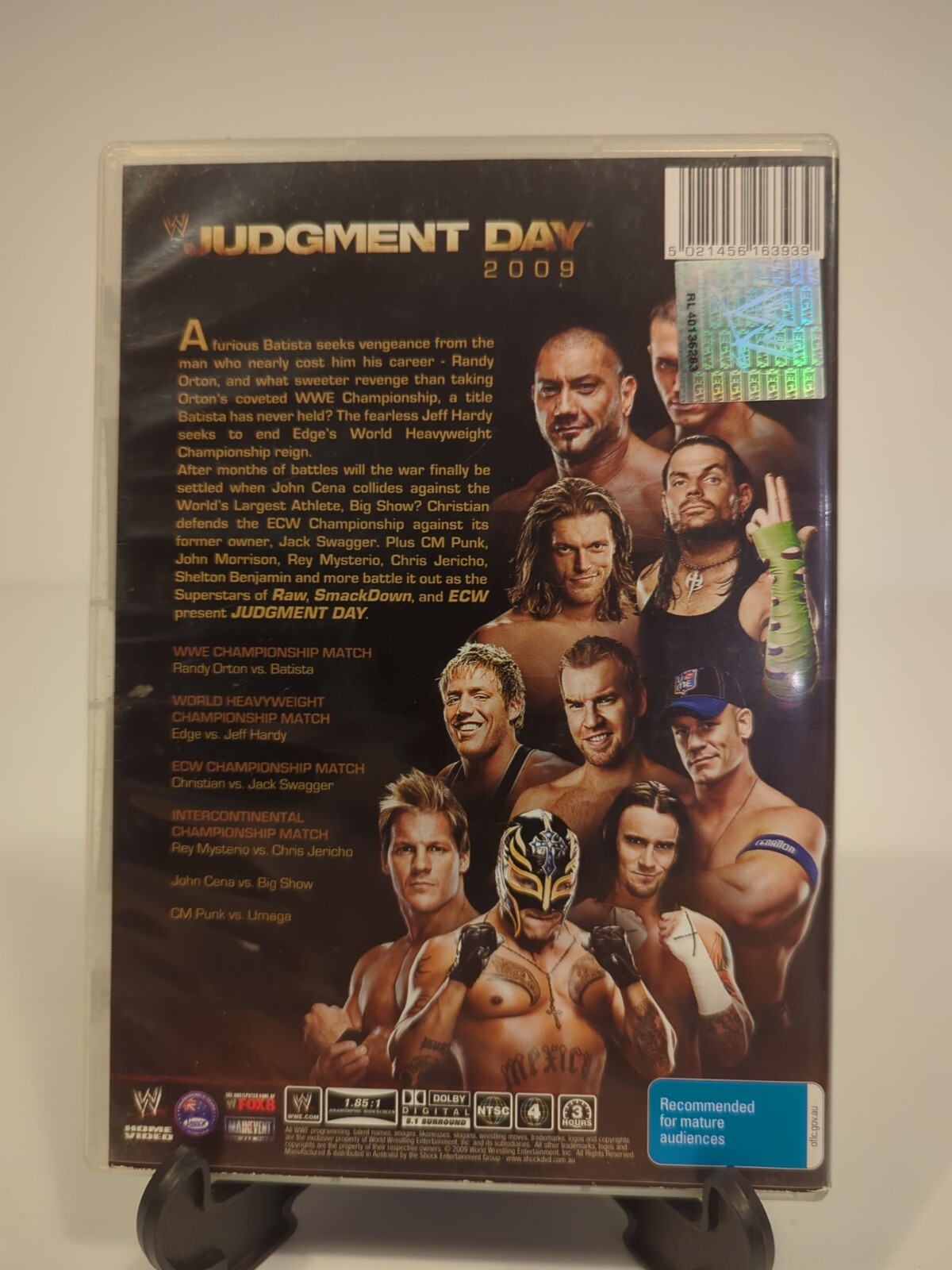 WWE- Judgement Day 2009 (DVD, 2009) John Cena 5021456163939 | eBay