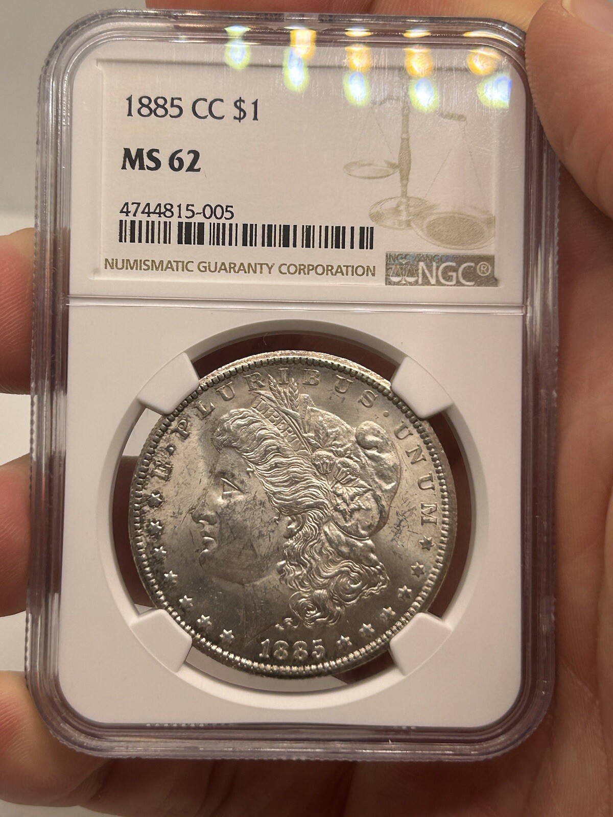 1885-CC Morgan Dollar $1 MS 62 NGC! Better/key Date! Good Eye Appeal ...