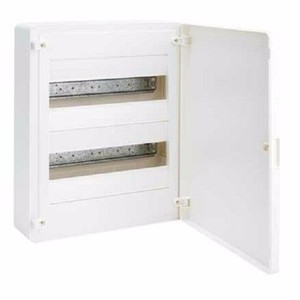 Hager ENCLOSURE 63A 400V 2-Rows 24-Poles, Opaque Cover - Surface Or ...