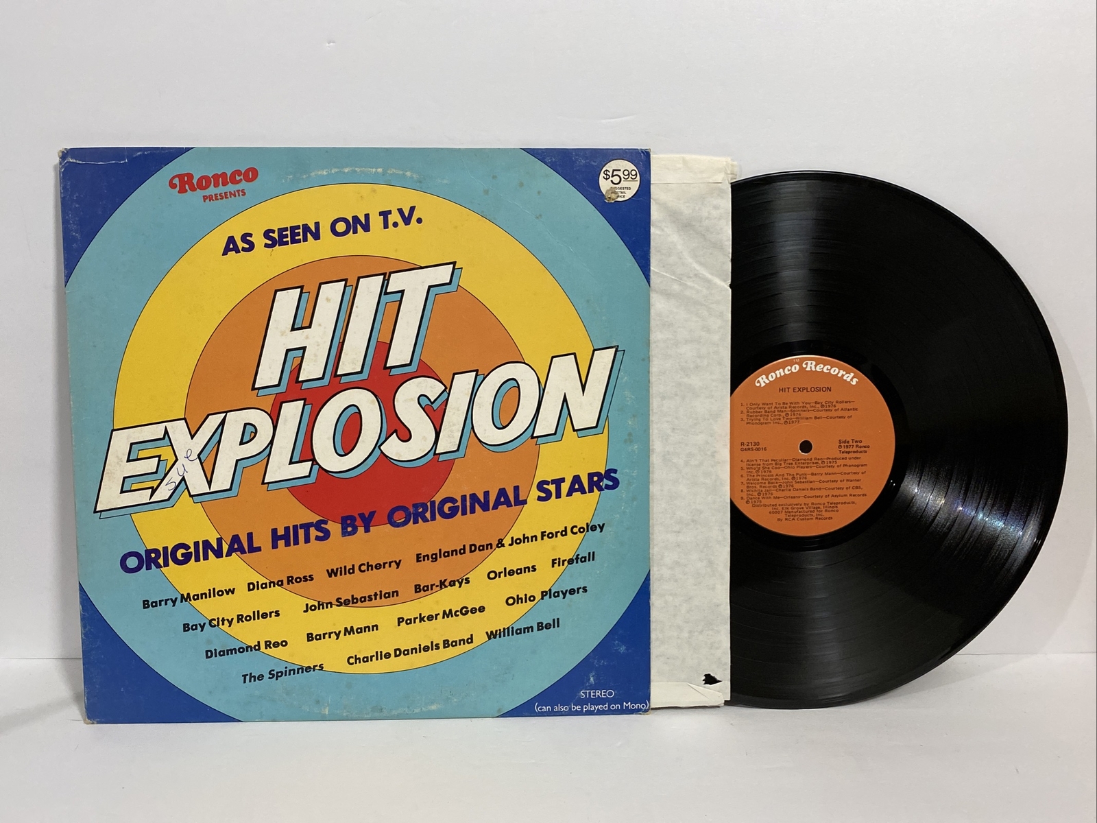 RONCO PRESENTS Hit Explosion Various Artists Record Album R2130 LP 12 ...