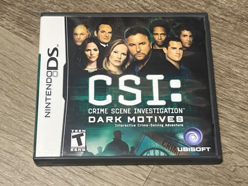 CSI: Crime Scene Investigation Dark Motives Nintendo DS Complete CIB ...
